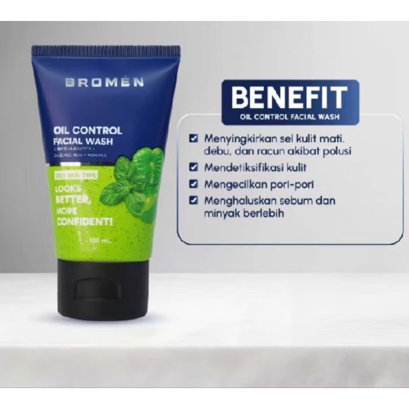 Jual BROMEN-Facial Wash Brightening Oil Control untuk Kulit Wajah Cerah ...
