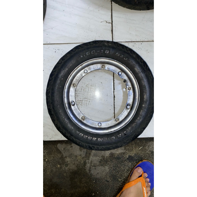 Jual Velg Aluminium + Ban luar dalam vespa ring 10 | Shopee Indonesia