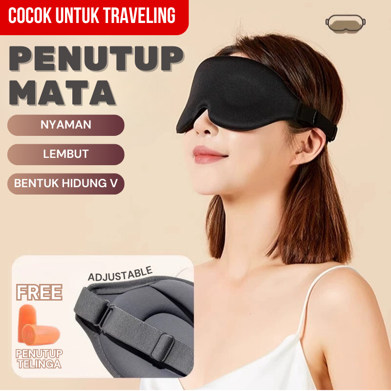 Jual Penutup Mata 3D / 3D Masker Mata / Kaca Mata Penutup Mata Masker ...