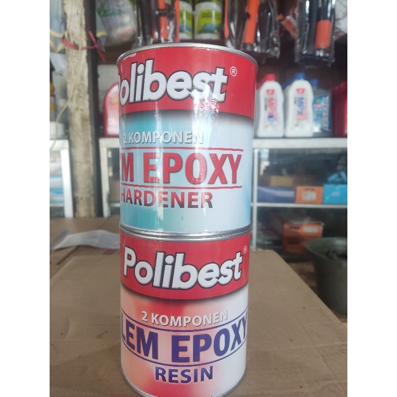 Jual lem epoxy besar polibest | Shopee Indonesia