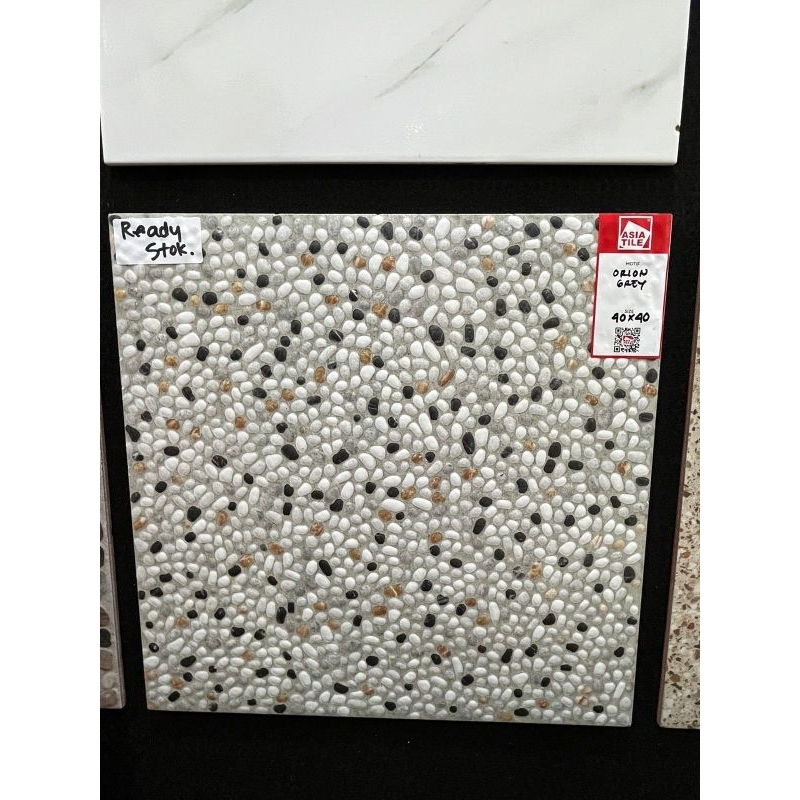Jual keramik asia tile 40x40 orion grey | Shopee Indonesia