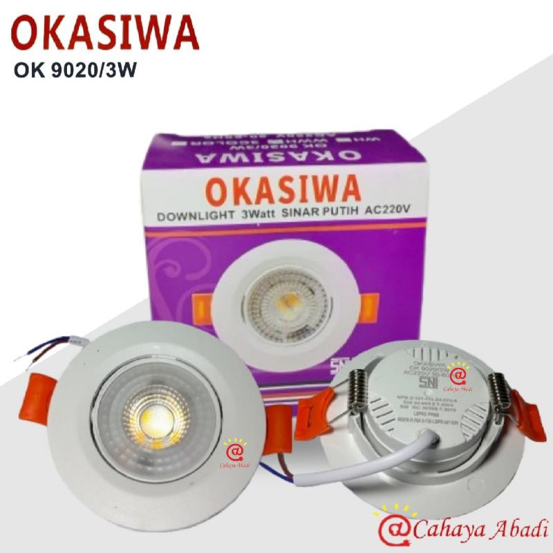 Jual Rumah Lampu DL Downlite Downlight LED 3W 3 Watt Kuning Warm White ...
