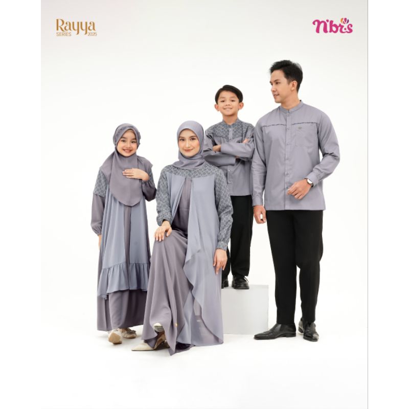 Jual (COD) SARIMBIT NIBRAS TERBARU 2025 MARWA GREY/SARIMBIT KELUARGA ...