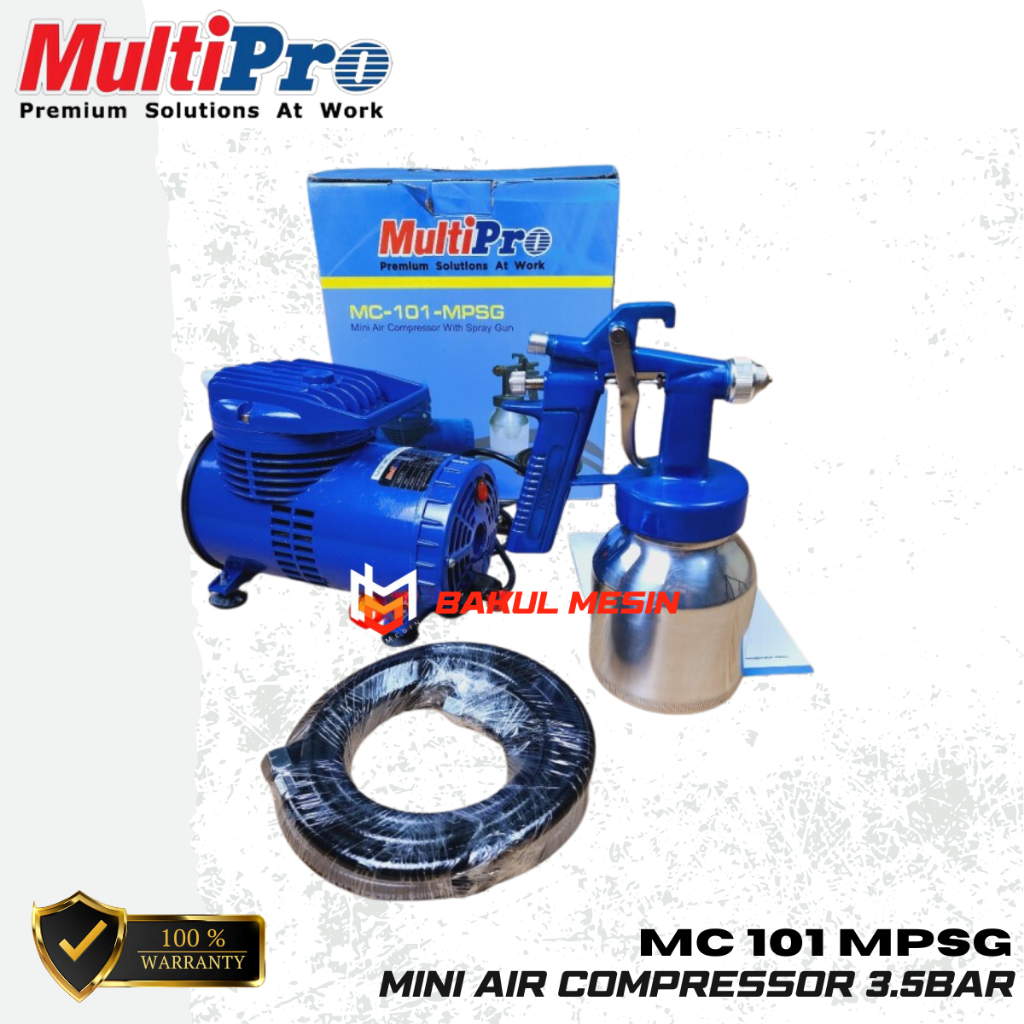 Jual mini kompresor MC 101 MPSG 150watt MULTIPRO air compressor 3.5bar ...