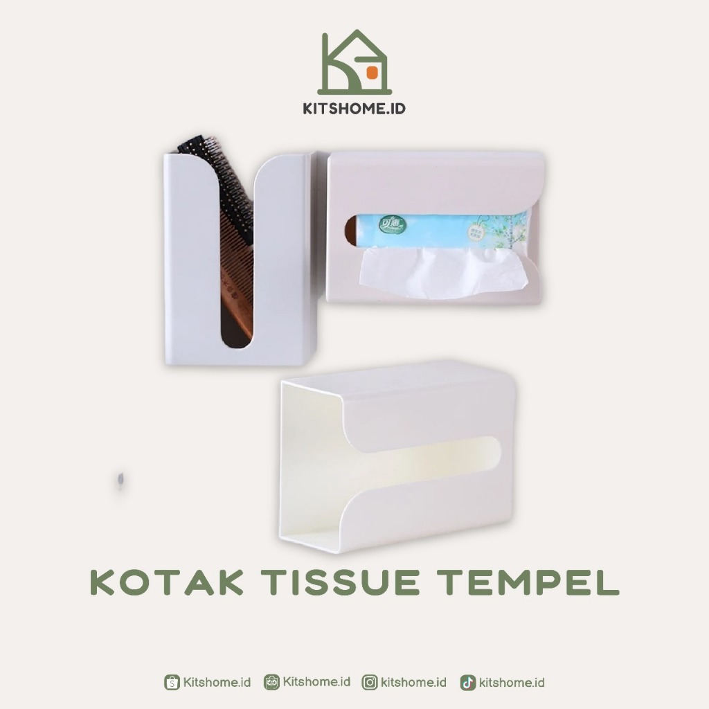 Jual Kotak Tisu Tempel / Tempat Tisu Tempel Dinding Multifungsi Untuk ...