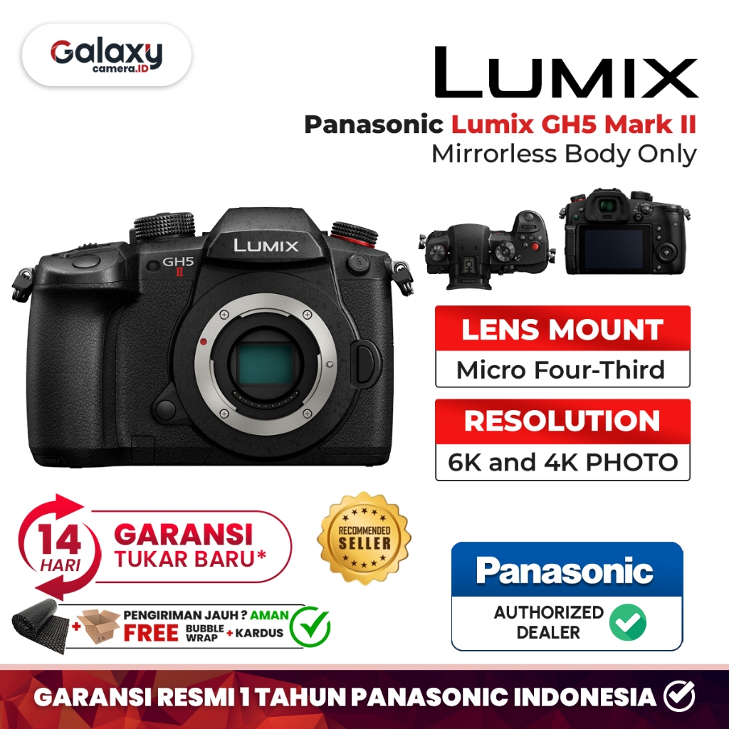 Jual Panasonic Lumix GH5 Mark II Body | Shopee Indonesia