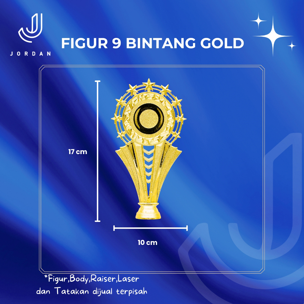 Jual Figur Piala/Trophy Model 9 Bintang, Jordan Trophy (6 pcs) | Shopee ...