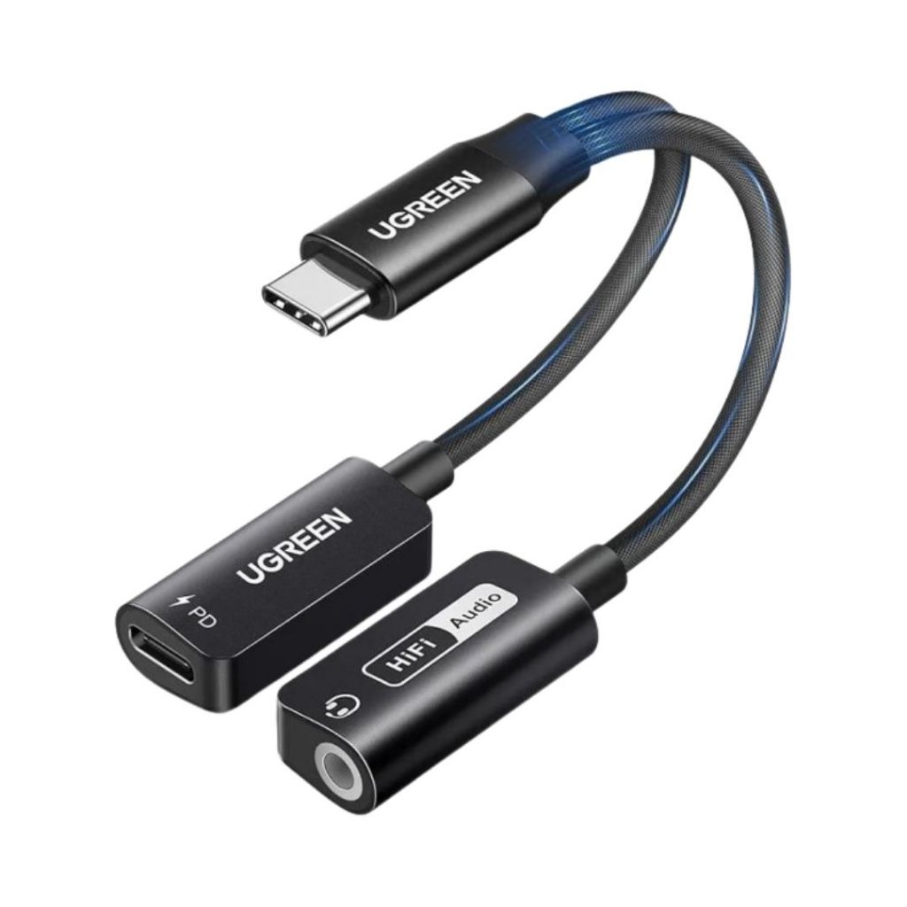 Jual UGREEN Magnetic Splitter USB C to 3.5mm & USB C 60W | Shopee Indonesia