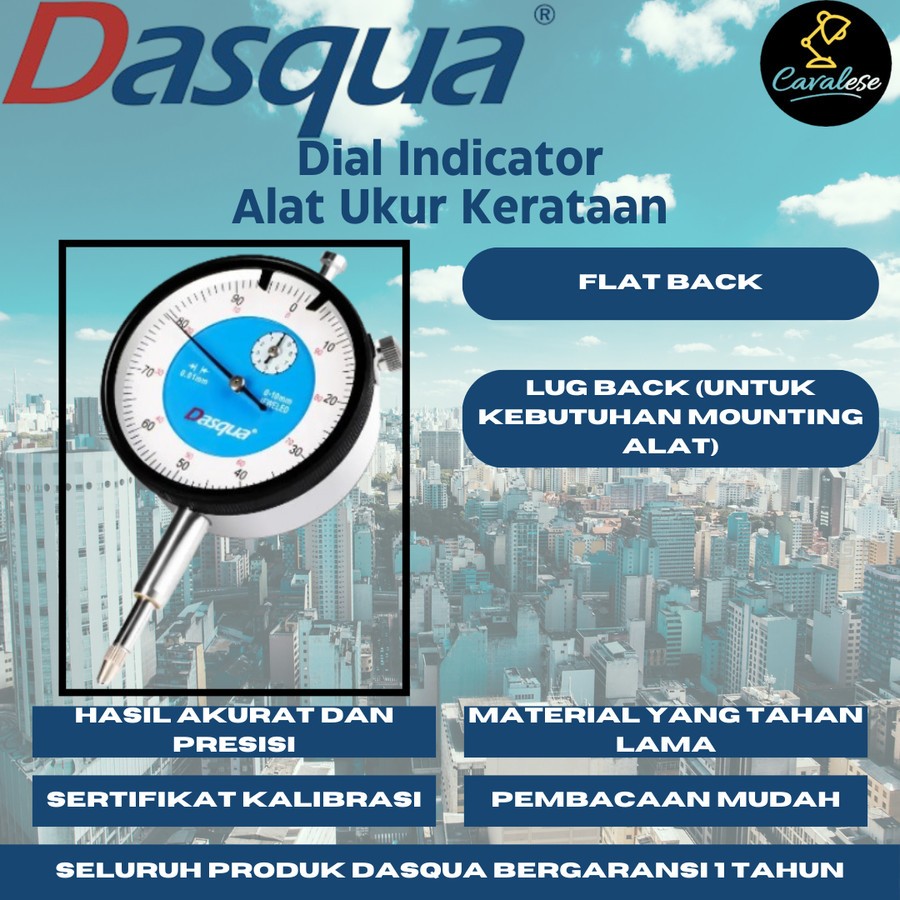 Jual Dasqua Dial Indicator Indikator Dial Jarum Alat Ukur Kerataan 5111 ...