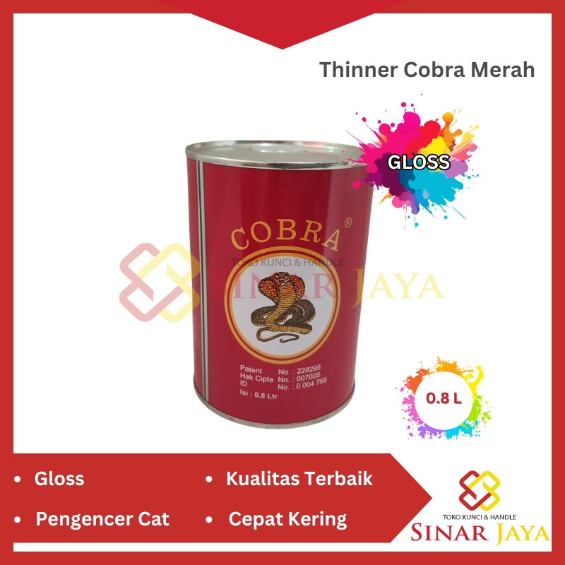 Jual THINNER ND COBRA MERAH 0.8L / TINER THINER ND COBRA MERAH 0.8L ...