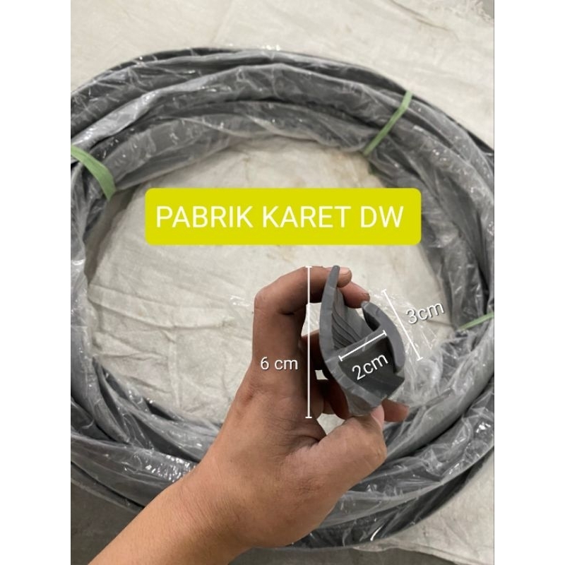 Jual KARET LIST PINTU MOBIL BOX KONTAINER abu abu 10 meter KARET PINTU ...