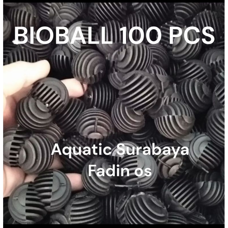 Jual BIO BALL /BIOBALL BULAT GOLF MEDIA FILTER AQUARIUM KOLAM 100 PCS ...