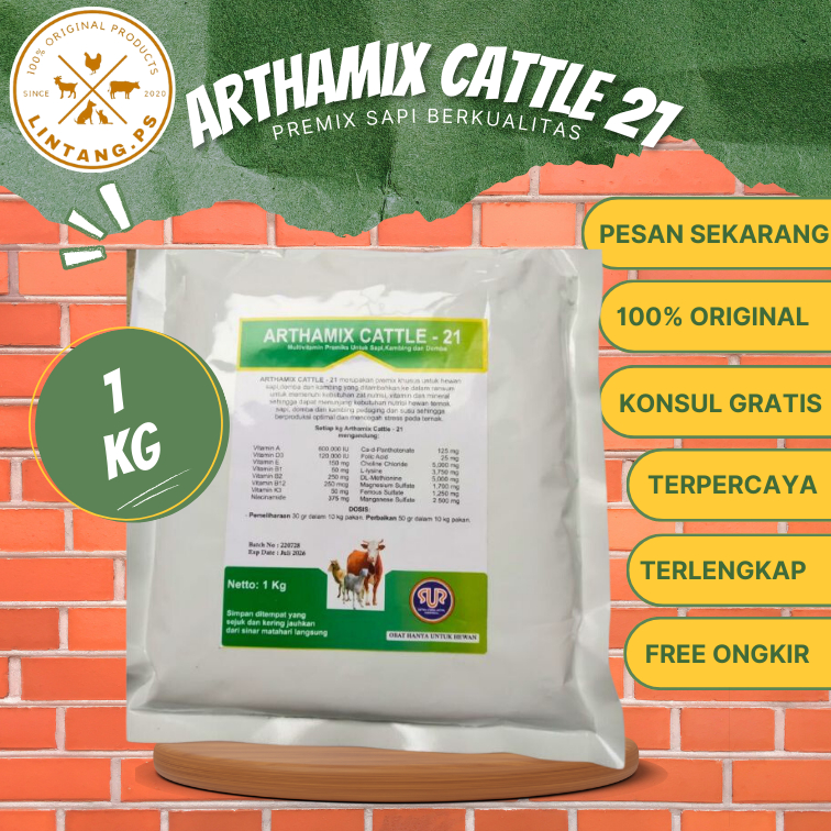 Jual Arthamix Cattle 1 Kg - Suplemen Sapi - Premix Sapi Kualitas Wahid ...