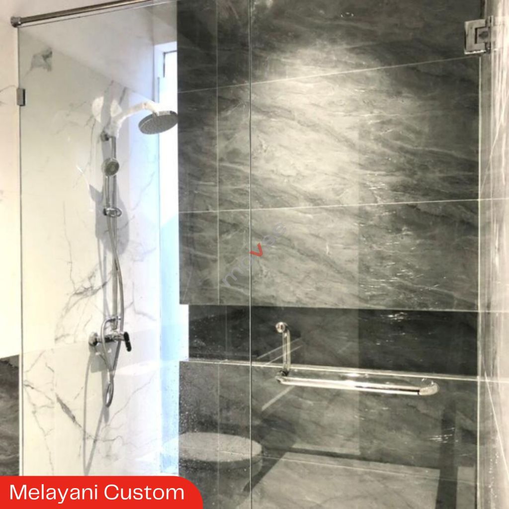 Jual Pintu Shower Standart - Kaca Tempered 60 x 200 cm | Shopee Indonesia