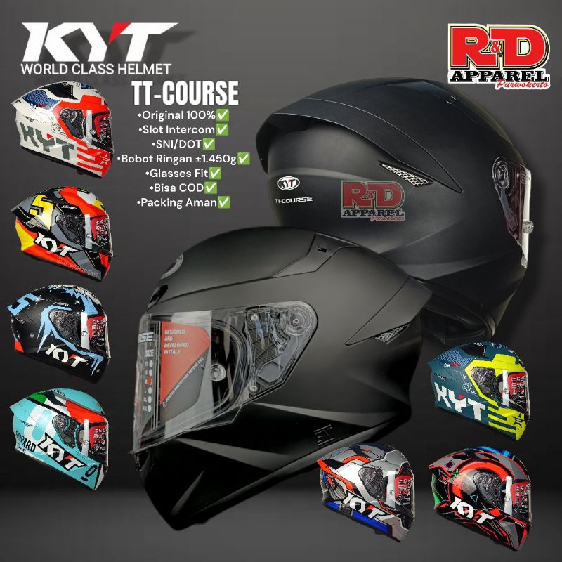 Jual Helm KYT TT COURSE MOTIF POLIS ORIGINAL | Shopee Indonesia