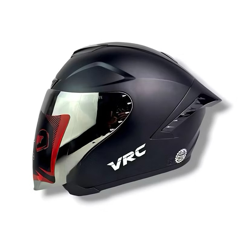 Jual Helm VRC Original Half Face Warna Solid Terbaru Kekinian | Shopee ...