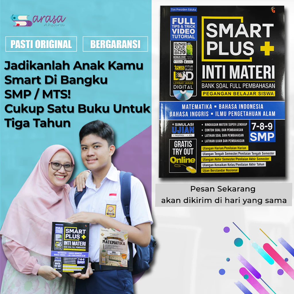 Jual Buku Pelajaran Smp Bank Soal Smart Plus Inti Materi Full ...