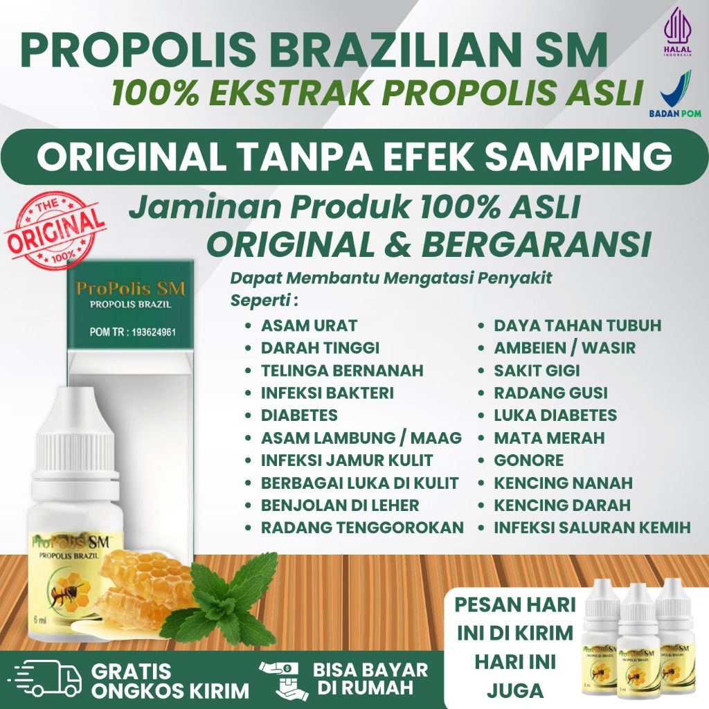 Jual Propolis SM Brazilian Asli 100% Original Tanpa Efek Samping With ...
