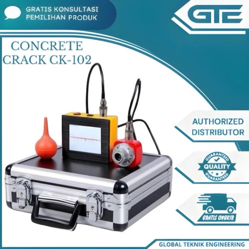 Jual Concrete Crack Width Meter CK-102 Alat pengukur Retak Beton ...