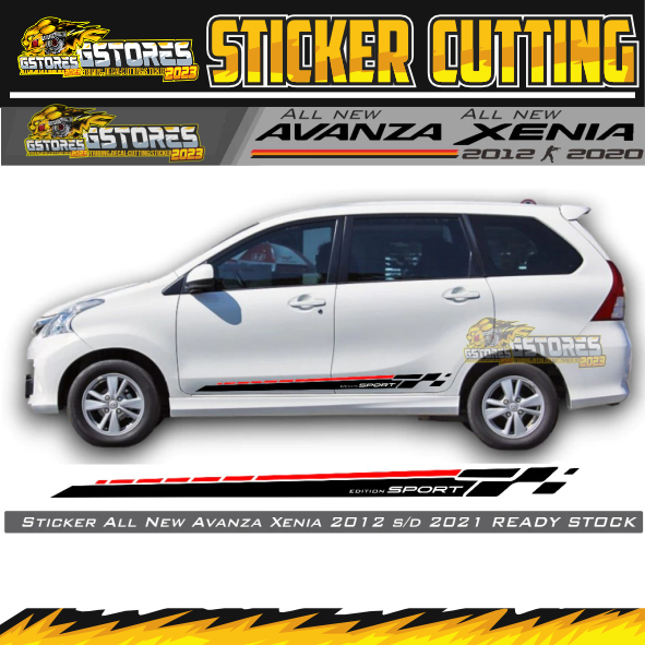 Jual STICKER LIST BODY SAMPING ALL NEW XENIA AVANZA 2001- 2021 SIMPLE ...