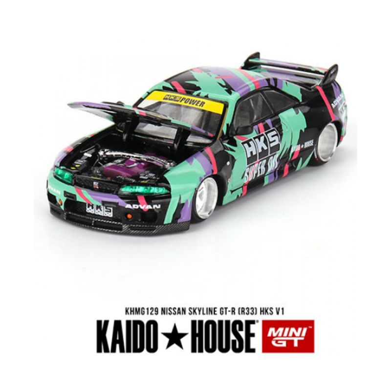 Jual Mini GT NISSAN SKYLINE GT-R (R33) HKS V1 | Shopee Indonesia
