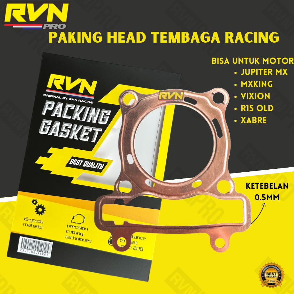 Jual PERPAK GASKET PAKING PACKING BLOK HEAD HED TEMBAGA JUPITER MX MXKING VIXION OLD NVA NVL R15 ...