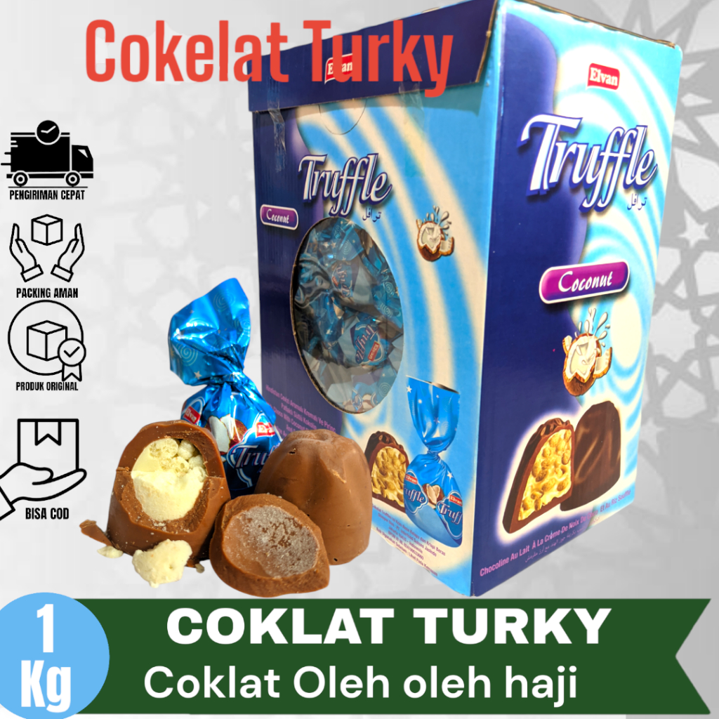Jual Coklat Arab Truffle 1 Kg Cokelat Turkey Elvan Mix Premium ...