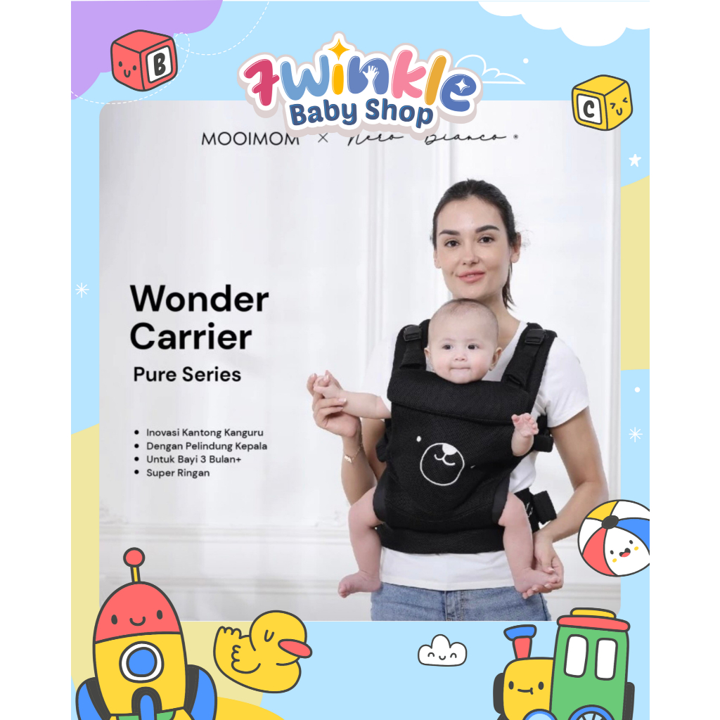 Jual Gendongan Bayi SSC - MOOIMOM X Nero Bianco Wonder Carrier | Shopee ...