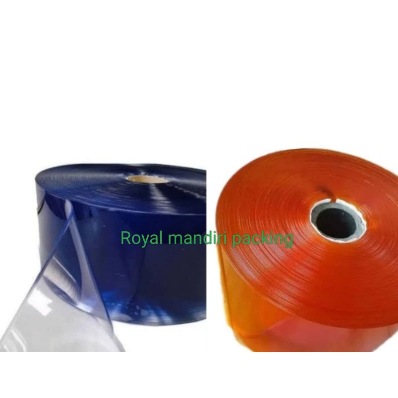 Jual Plastik Tirai PVC curtain strip tebel 2mm x 20cm x 50m/Roll ...