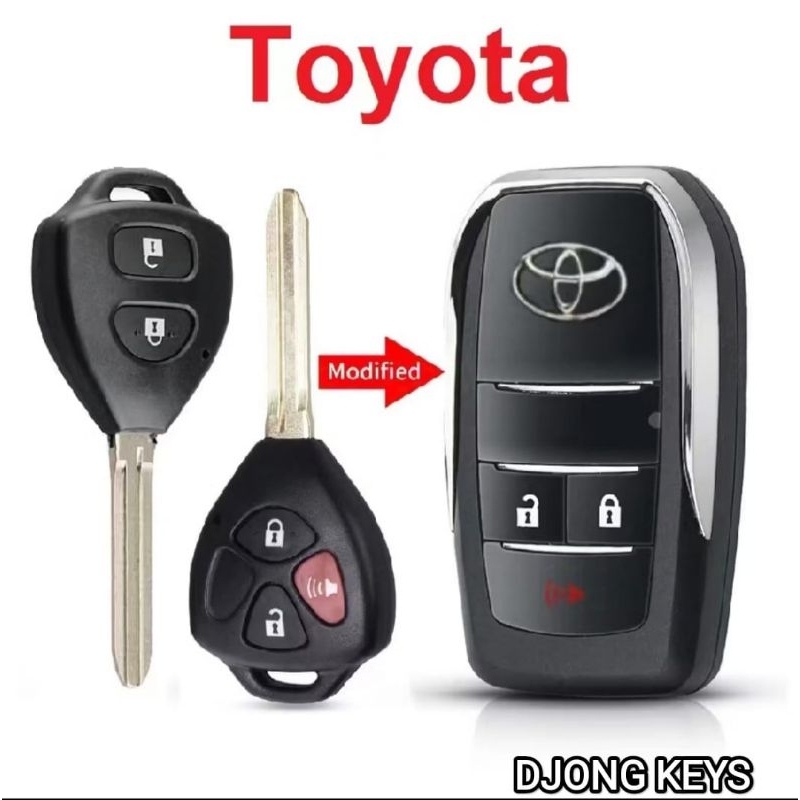 Jual Flip key Casing model lipat toyota innova yaris fortuner varian 2 ...