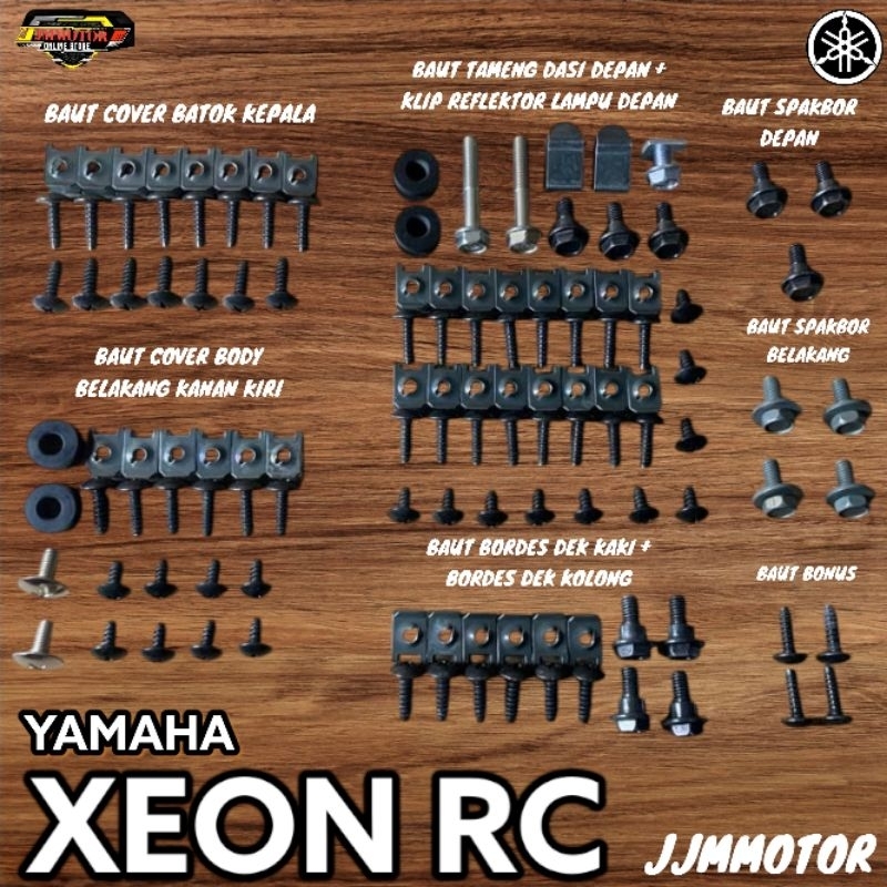 Jual Baut Body Lengkap Yamaha Xeon RC Fullset / Baut Lengkap Full Set ...