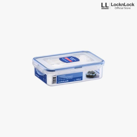Jual LocknLock Classic Kotak Makan Rectangular Short 550ml - HPL815 | Shopee Indonesia
