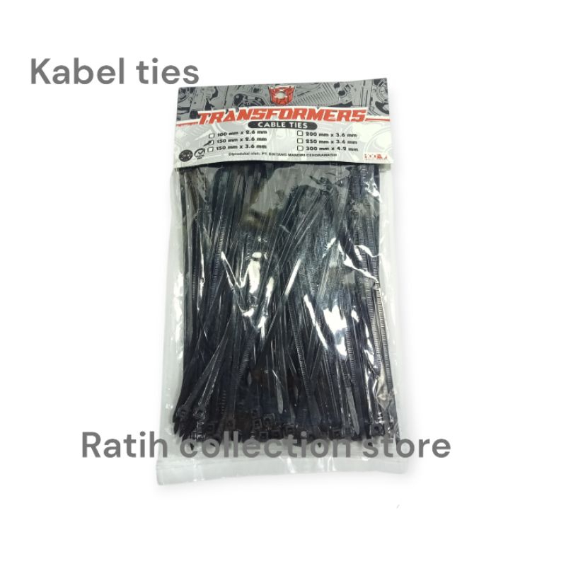 Jual Kabel Ties Tali Ripet Ukuran 2,5 X 15 Cm Universal | Shopee Indonesia