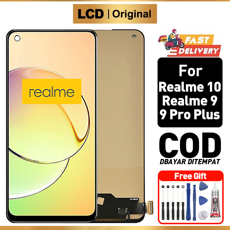 Jual LCD Realme 10 Original realme 9 4g / 9 pro plus full set ori asli ...