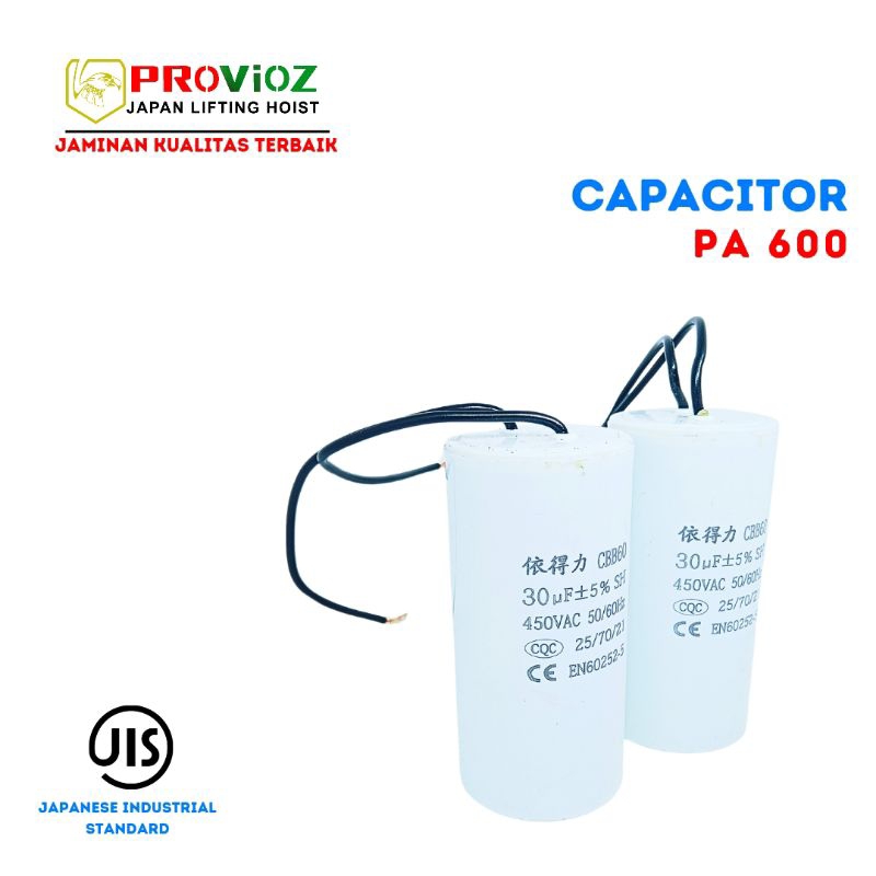 Jual PROVIOZ SPARE PART CAPASITOR PA 600 ELECTRIC HOIST - Kapasitor ...