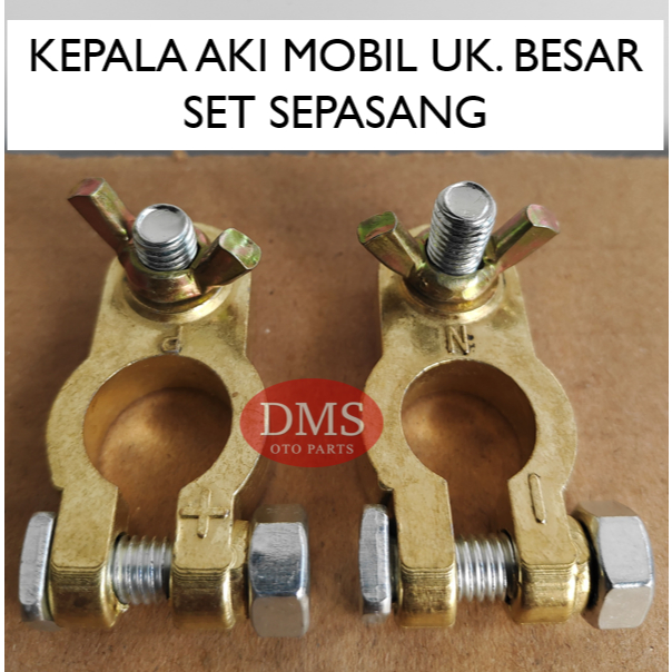 Jual KEPALA AKI BATERAI MOBIL UKURAN TERMINAL BESAR SEPASANG KUNING ...