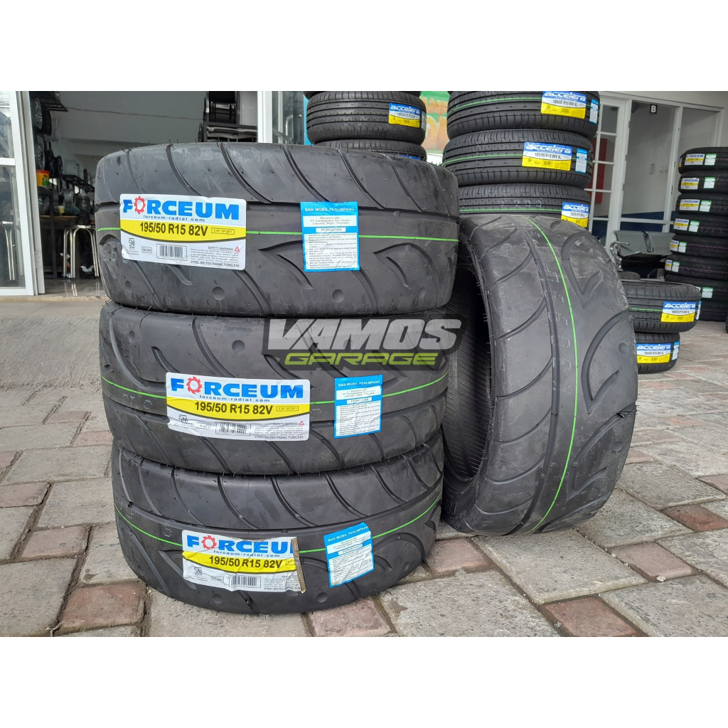 Jual BAN MOBIL SEMI SLICK MERK FORCEUM EXP SPORT 195 50 R15 BAN MOBIL ...