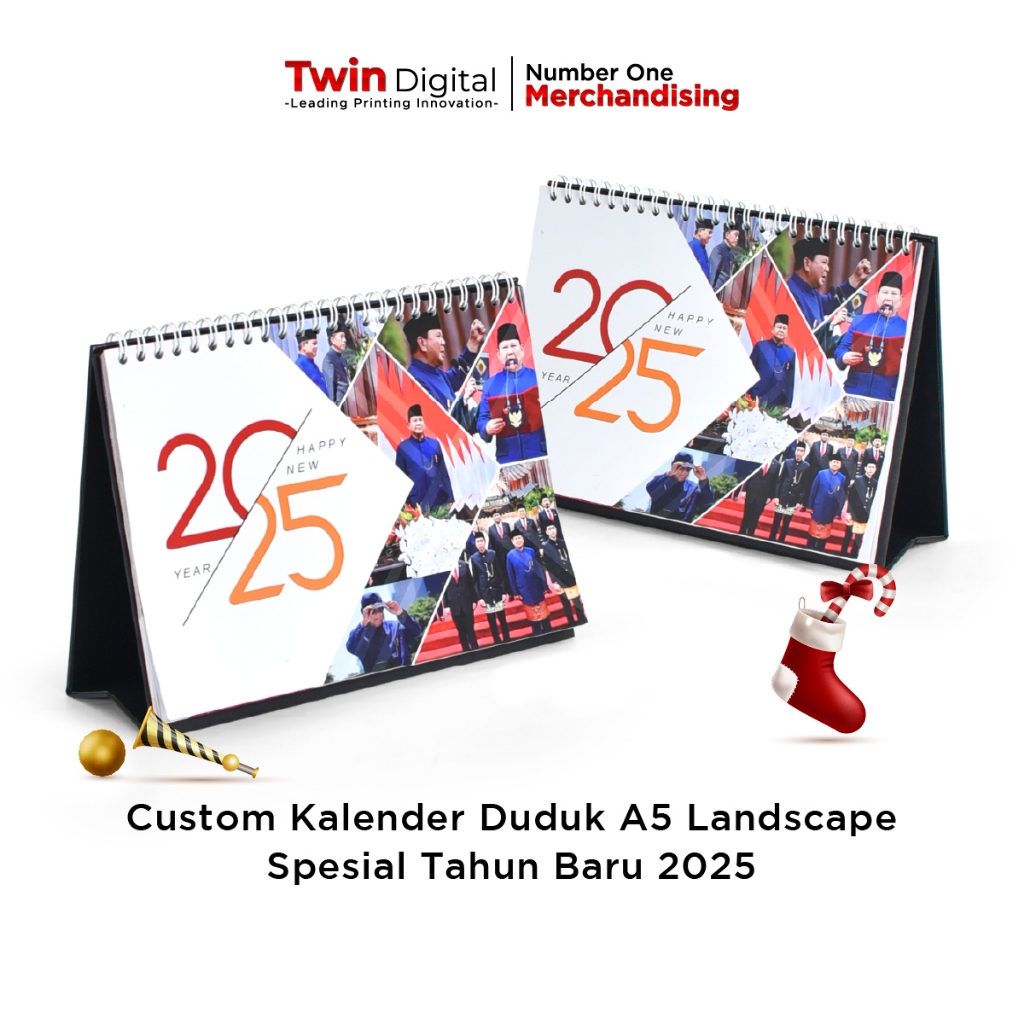 Jual Twindigital Custom Desain Kalender Meja Duduk A5 Landscape Spesial ...