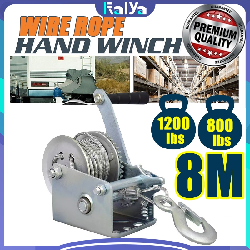 Jual Katrol 1200lbs/800lbs Hand Winch Katrol Kualitas Tinggi Katrol ...