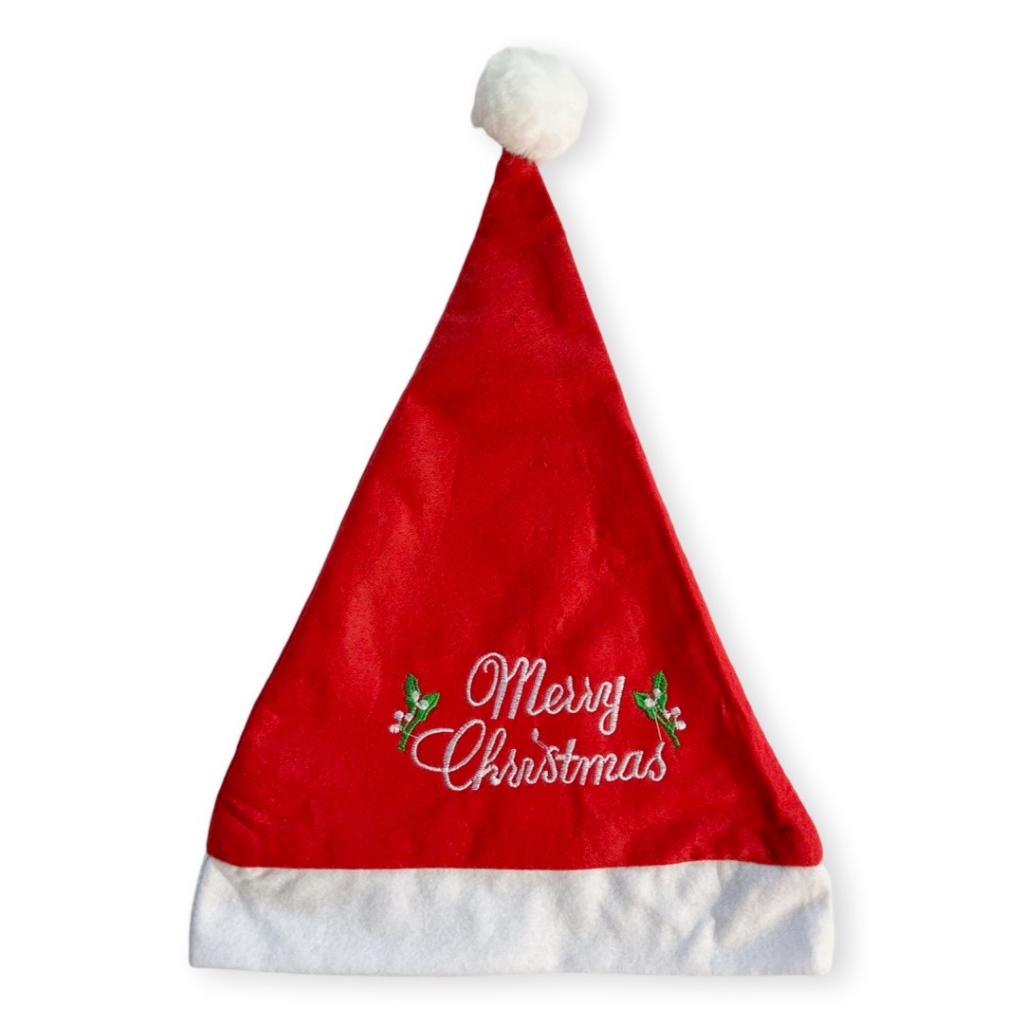 Jual Scoop Topi Natal Santa Merry Christmas Lingkar Kepala 57cm ...