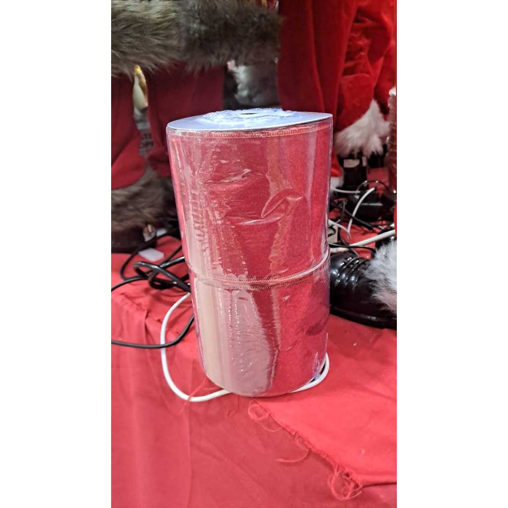 Jual Pita Bludru Merah Lebar 10 Cm 1 Rol 9 Meter | Shopee Indonesia