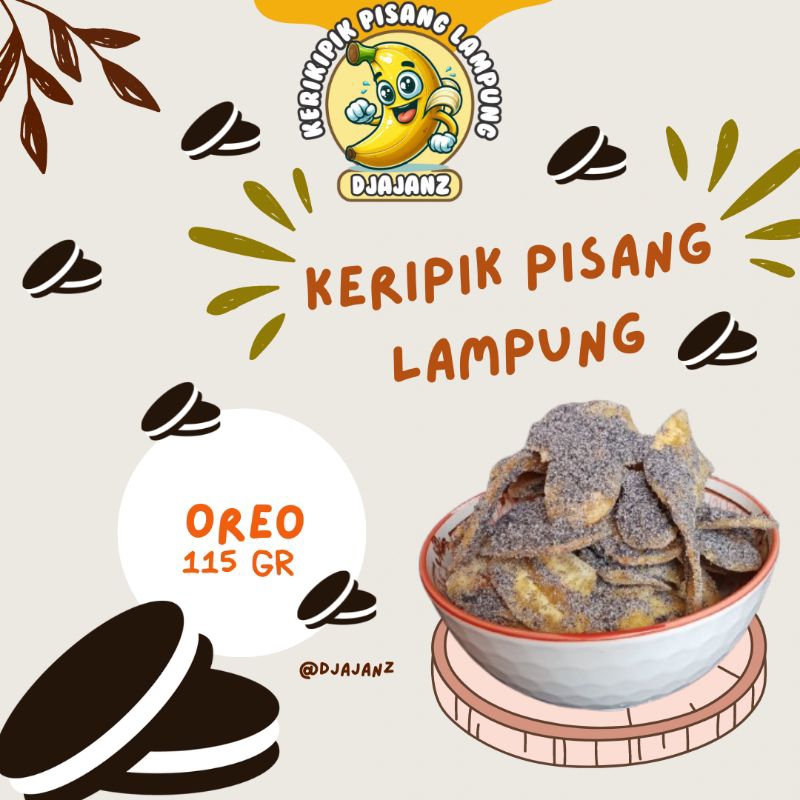 Jual KERIPIK PISANG KHAS LAMPUNG varian OREO | Shopee Indonesia