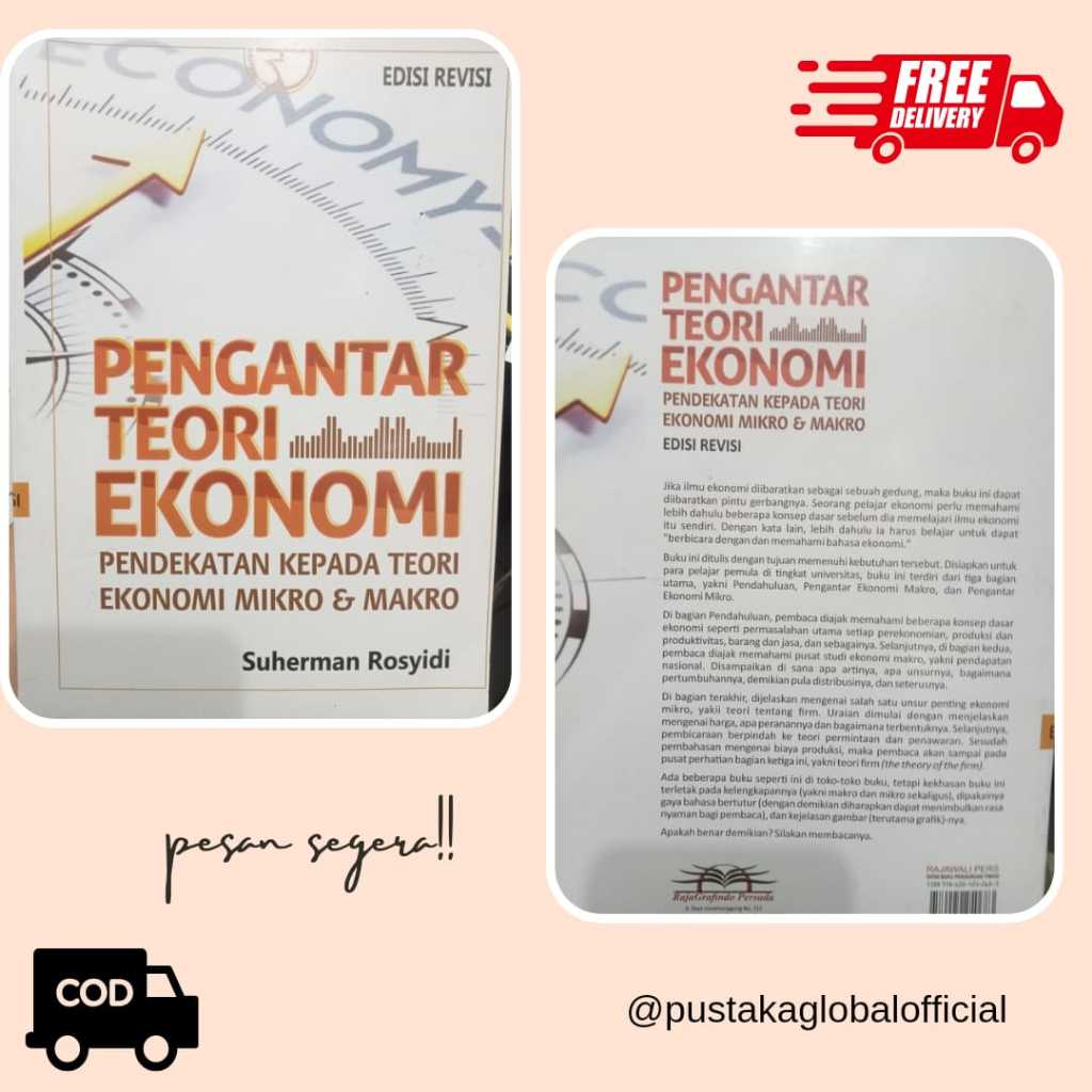 Jual PENGANTAR TEORI EKONOMI PENDEKATAN KEPADA TEORI EKONOMI MIKRO & MAKRO (Edisi Revisi ...