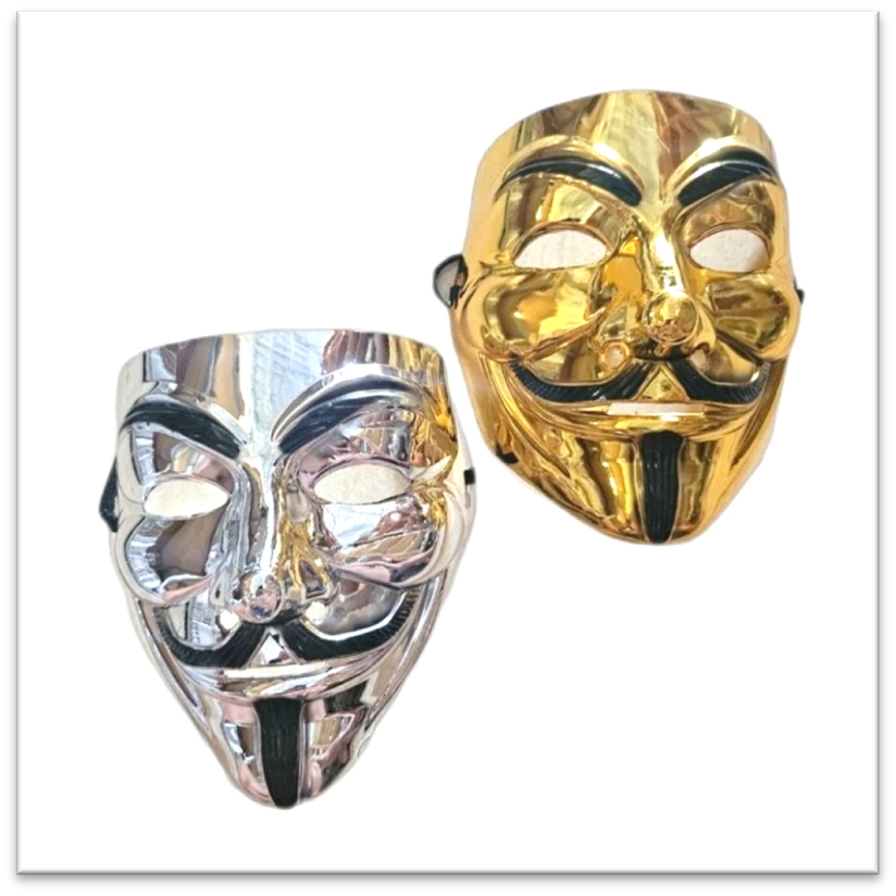 Jual topeng hacker anonymous / topeng murah / topeng anak / mainan ...