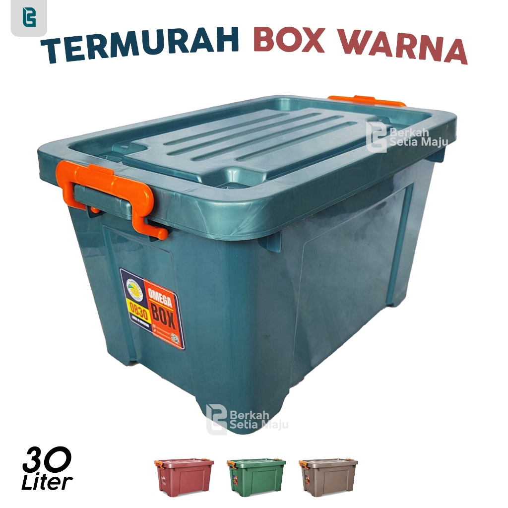 Jual Box Container Platik cb 30 Liter industrial warna murah Kotak ...