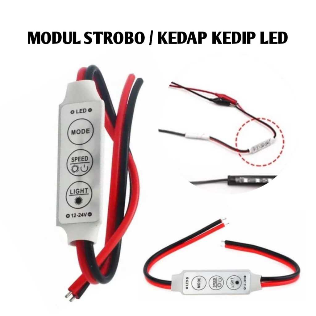 Jual Modul Dimmer Kedip Lampu Led Mini Single 12Volt 24Volt Controller ...