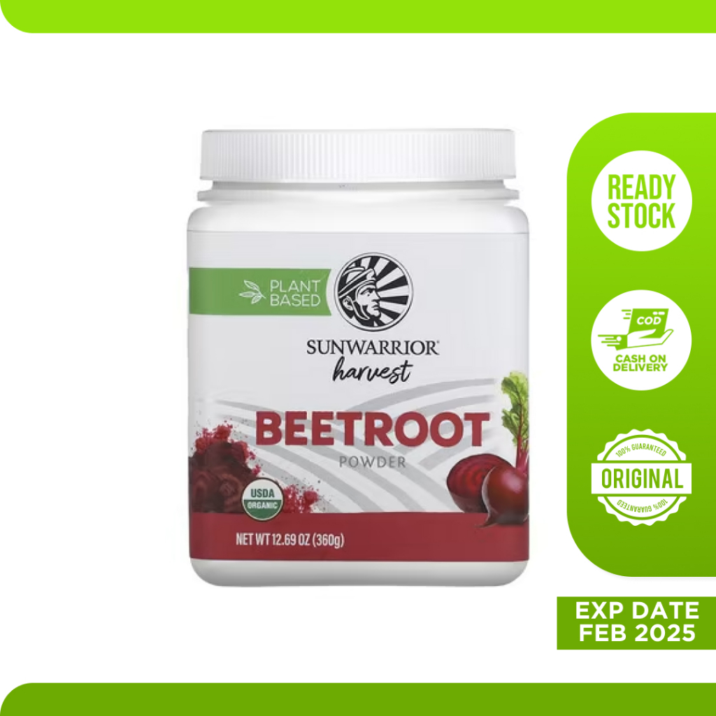Jual Suplemen Bubuk Bit Organik Sunwarrior Harvest Line Beet Root ...