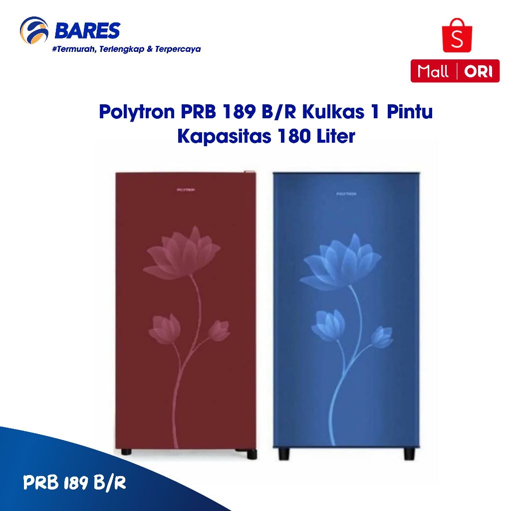 Jual Polytron PRB 189 B/R Kulkas 1 Pintu Kapasitas 180 Liter | Shopee ...