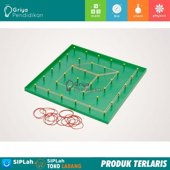 Jual Papan Berpaku 33 cm x 33 cm - Alat Peraga Matematika | Shopee ...