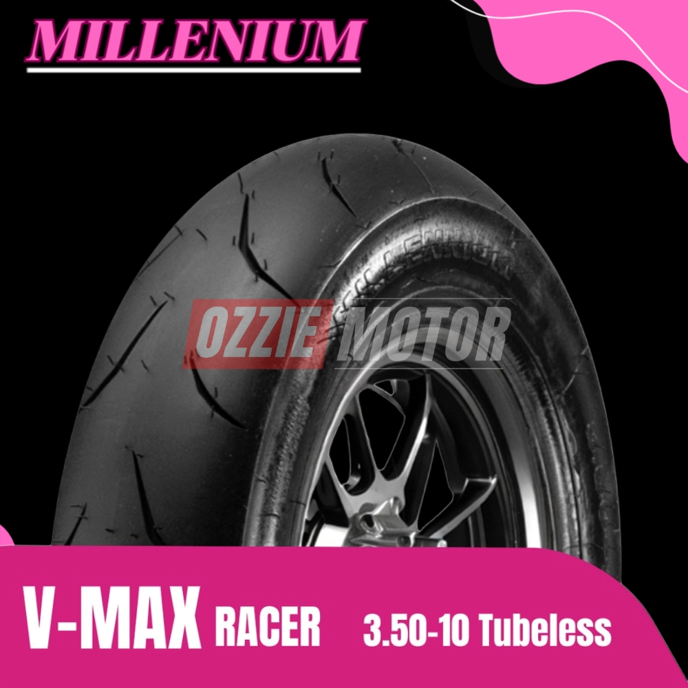 Jual BAN MILLENNIUM VMAX RACER 3.50-10 BAN TUBELESS VESPA 2 TAK BAN ...
